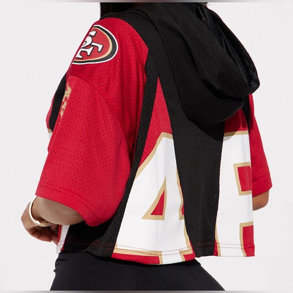 NFL | Tops | Nfl Team Apparel 49ers Cropped Mesh Top | Poshmark